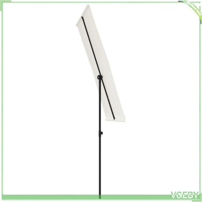 Parasol de jardin - FAFEICY - 47329 - 180x110 cm - Mât aluminium ...