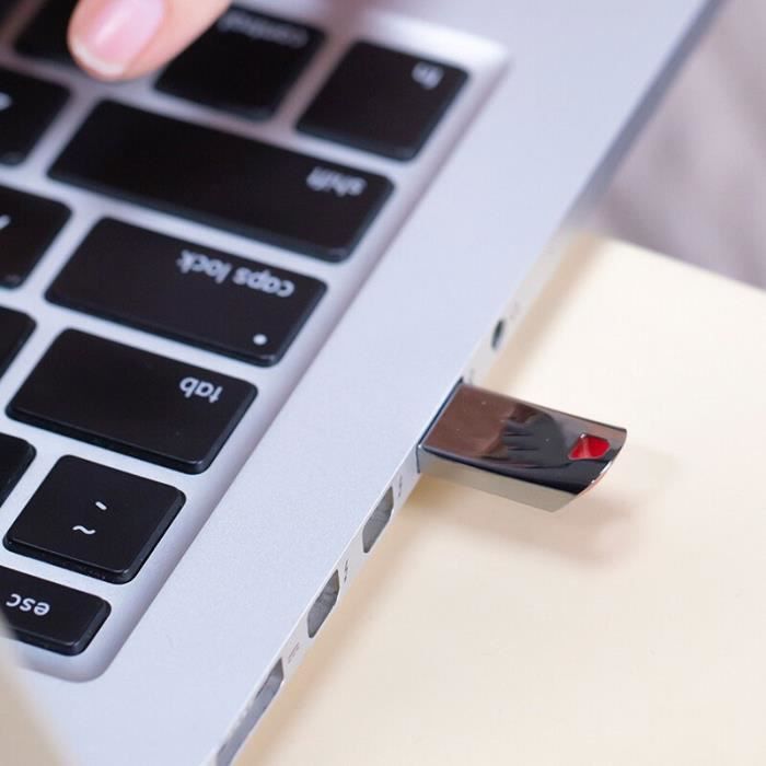 Gris 2 To-Lenovo-Clé USB en métal d'origine, clé USB haute vitesse, clé ...