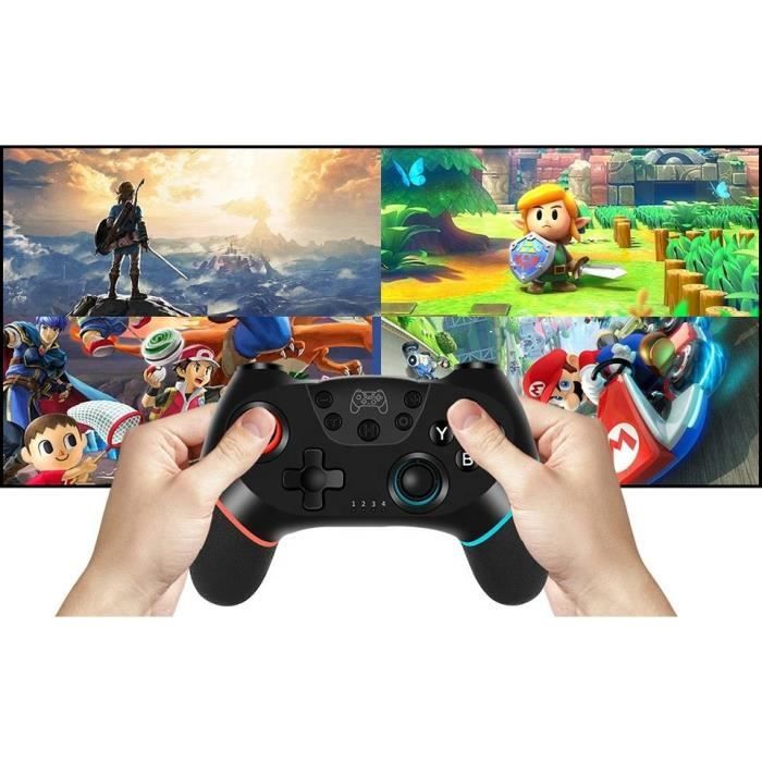Manette pro - PIMPIMSKY - Switch - Bluetooth - Batterie Rechargeable ...