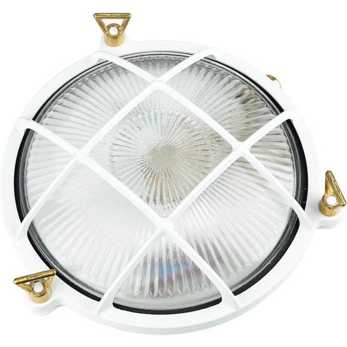 Applique Murale Extérieure En Laiton Et Verre Noir Antique Ip64 Pour ...