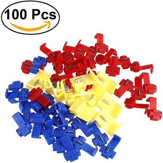 100pcs Cosse Electrique Connecteur Rapide Assortiment Kit - Cdiscount Bricolage
