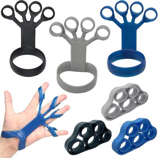 Musculation Doigts 6 Morceaux Finger Extensor Étireur Poignet Silicone ...