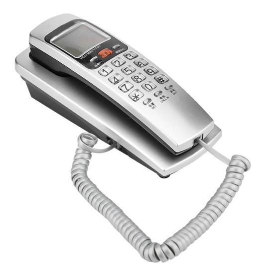 Téléphone filaire de bureau KAI FSK avec identification de l'appelant DTMF - Gris - Cdiscount ...