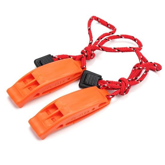2x Sifflet Scout Signal Whistle Survie PR Camping Randonnée Plein Air ...