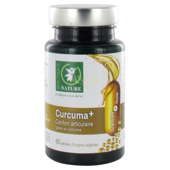 Boutique Nature - Curcuma+ - 60 Gélules - Cdiscount Santé - Mieux vivre