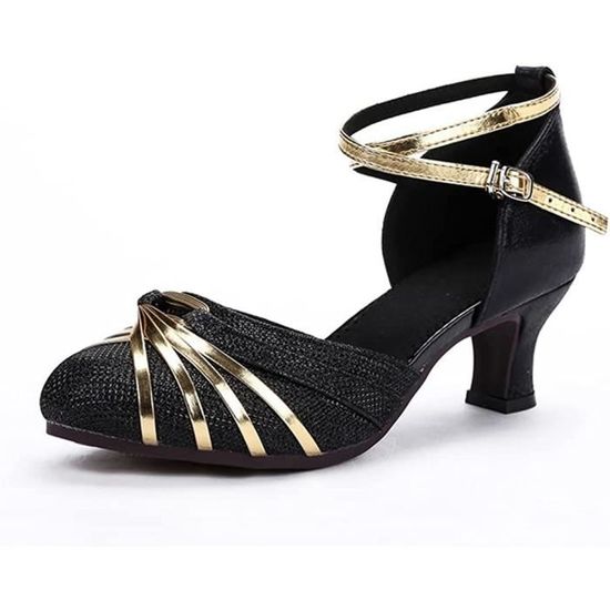 Sandales de Danse Femme à Talons Hauts pour Femmes Latin Tango Valse ...