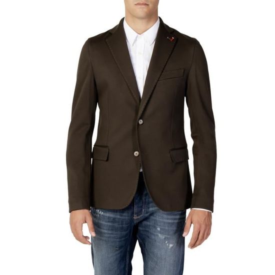 MULISH Veste blouson légère Homme Marron Viscose GR71791 Marron ...