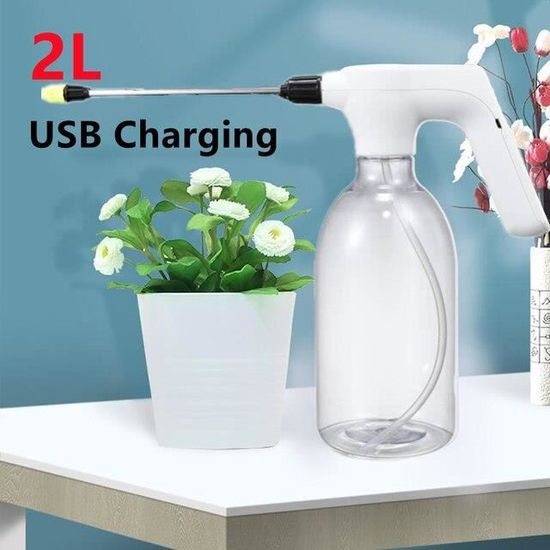 PULVERISATEUR,--Pulvérisateur électrique automatique à pression 2L, USB, tête de bouteille ...
