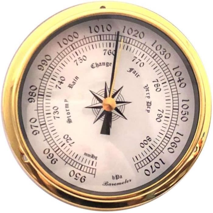 Baromètre, Station Météo, Baromètre, 115 Mm, 145 Mm, Boîtier En Laiton ...