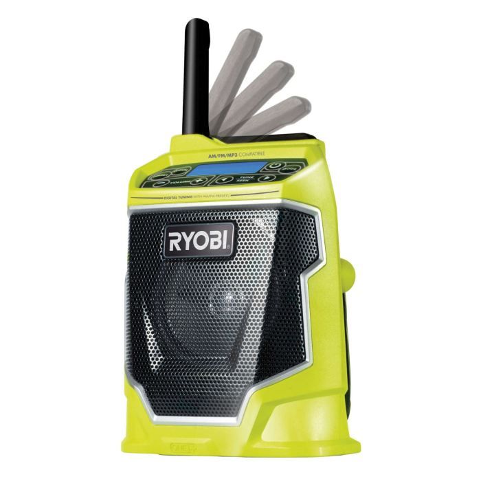 RYOBI Radio FM 18 V CDR180M - Cdiscount Bricolage