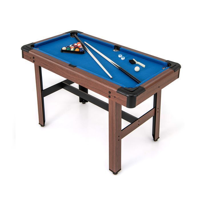 Table de Billard Compacte 122cm COSTWAY-16 Boules-2 Queues de Billard ...