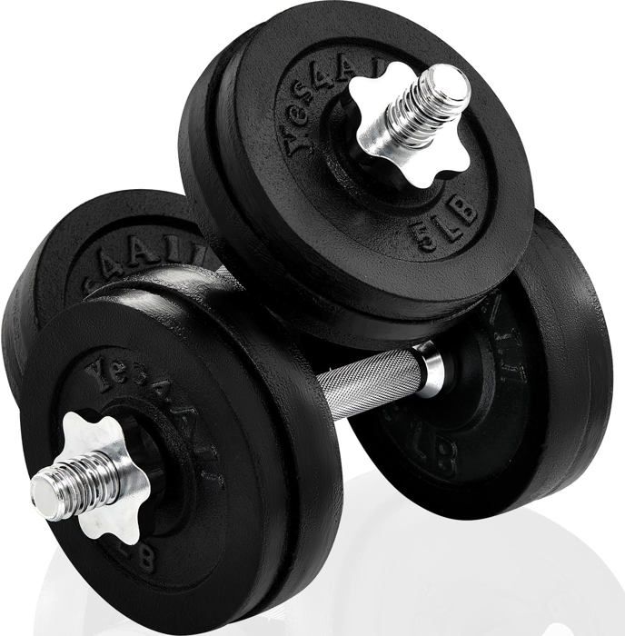 Haltere Reglable Set (20Kg -27Kg) Pour Home Gym-Haltere Musculation ...