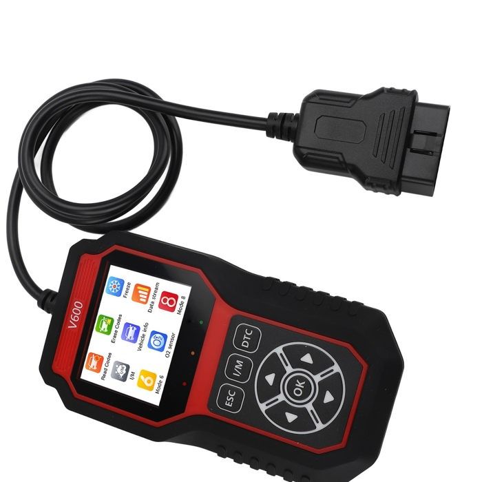 Pwshymi Scanner Car OBD V600 Car OBD Scanner 2.8in TFT Color Screen One ...