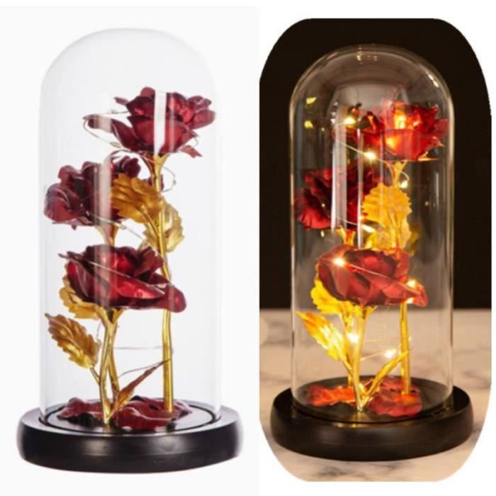 FLEUR STABILISEE - FLEUR ETERNELLE Rose Eternelle Romantique - Rouge ...