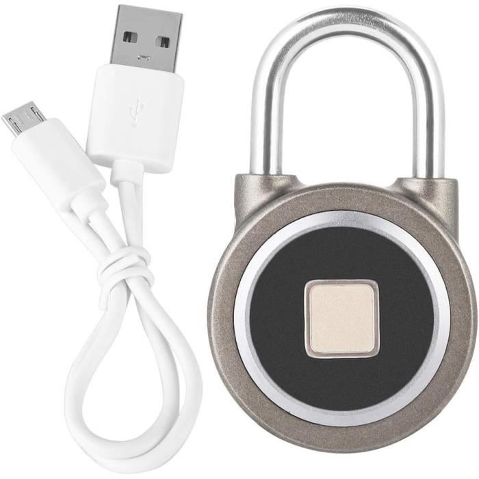 Cadenas Antivol À Empreintes Digitales, Chargement Usb, Bluetooth ...