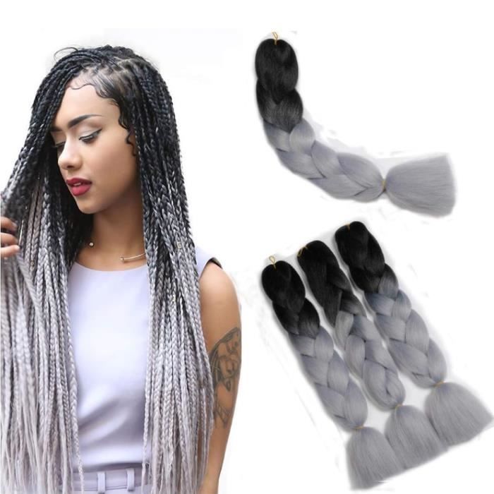 Meches Tresse Cheveux,Meches Pour Tresses Africaine, ShowJarlly 24 ...