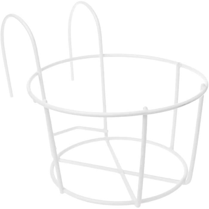 Balcon Rond Pot De Fleur Panier Fer Garde-Corps Clôture Suspendue Porte ...