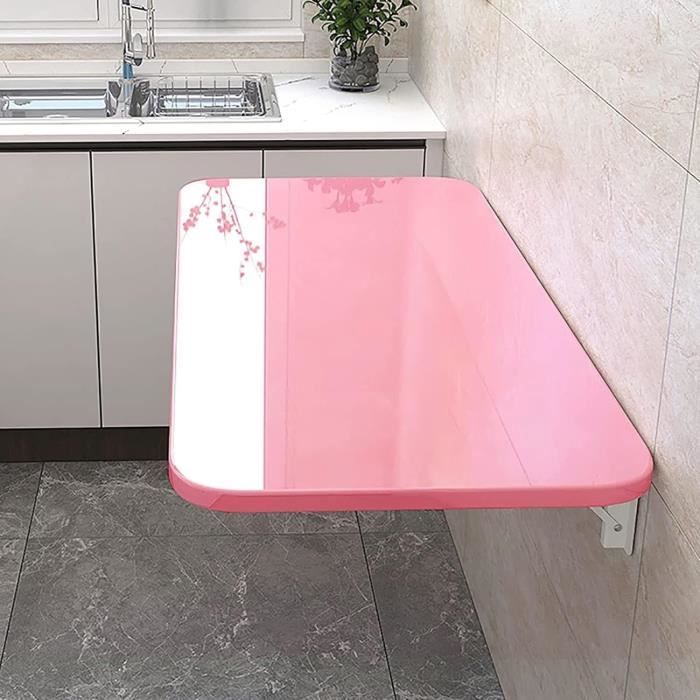 Table Pliante Murale En Bois, Bureau Pliable Mural, Table Cuisine ...