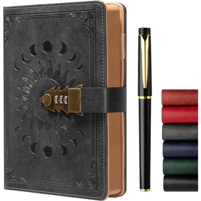 Journal intime avec serrure pour femmes hommes, journal secret pour ...