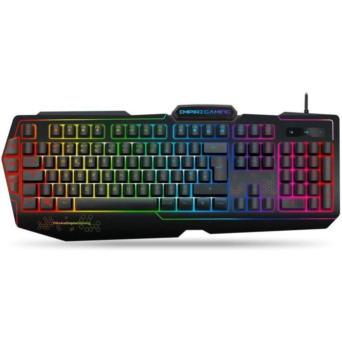 [New] – K900 Gaming Keyboard QWERTY UK– 105 Semi-Mechanical Keys -9 ...