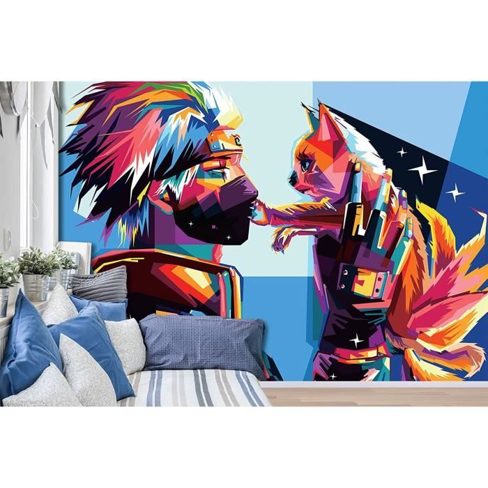 3D Naruto Graffiti 42 Japan Anime Fond dcran Mur Peintures Murales ...