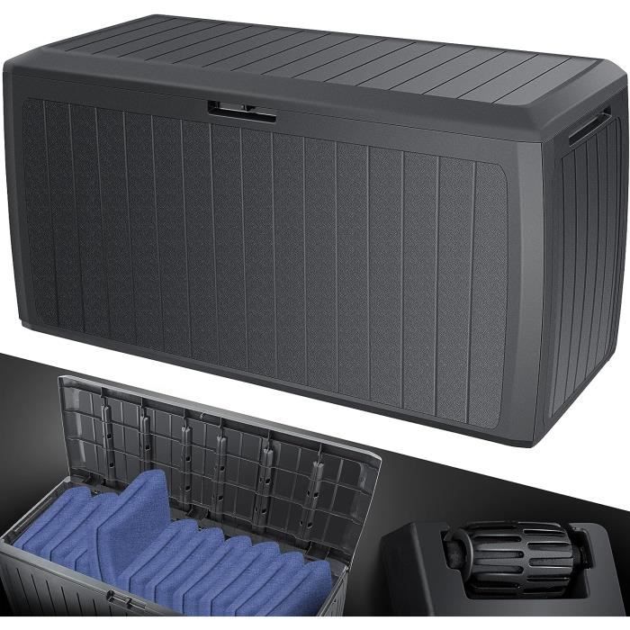 Caisse De Rangement | Coffre À Coussins 290 Litres Avec Couvercle ...