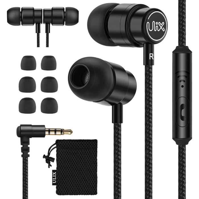 Rider Ecouteurs Filaires, Écouteurs Intra-Auriculaire Avec Microphone ...