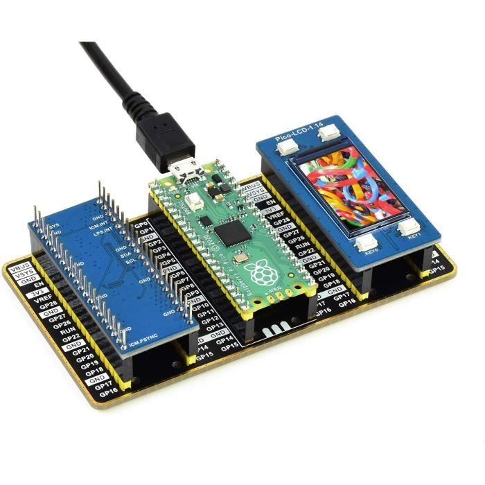 Barebone Limics24 Raspberry Pi Pico Evaluation Kit Type B Includes Color Lcd Imu Sensor
