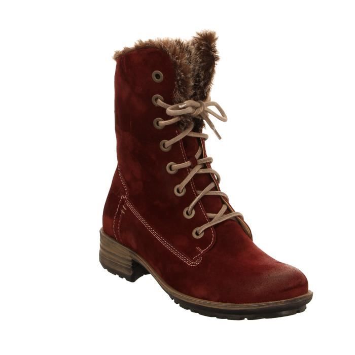Bottines Sandra 93 | rouge Rouge - Cdiscount Chaussures