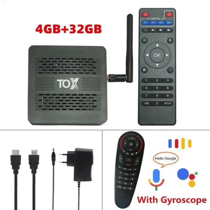 Box multimedia - TOX3 Android 11 - 4 GO 32 GO - Amlogic S905X4 - Double ...