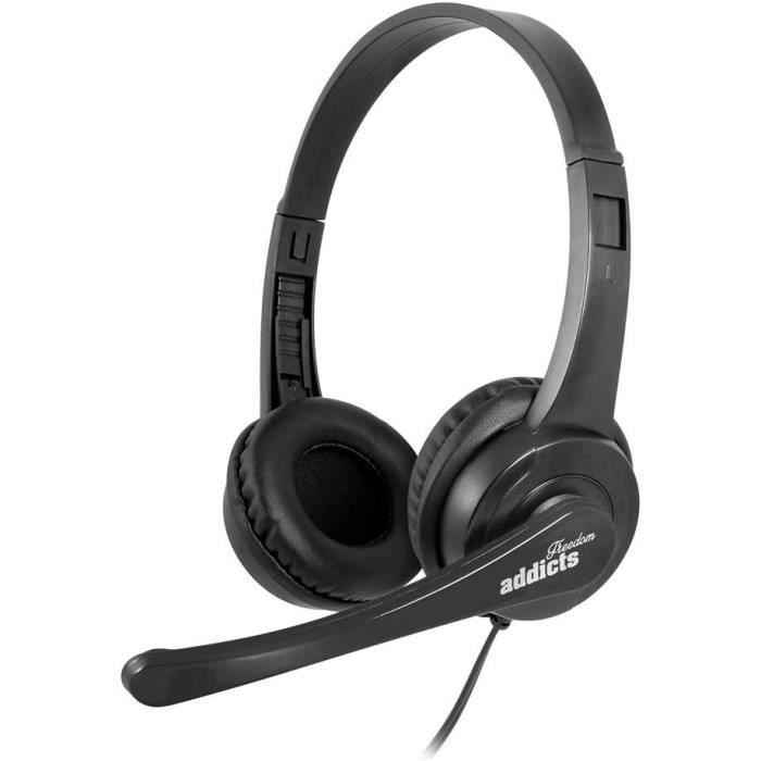 Vox505Usb Casque Estéréo Avec Microphone, Connexion Usb Et Contrôle De ...