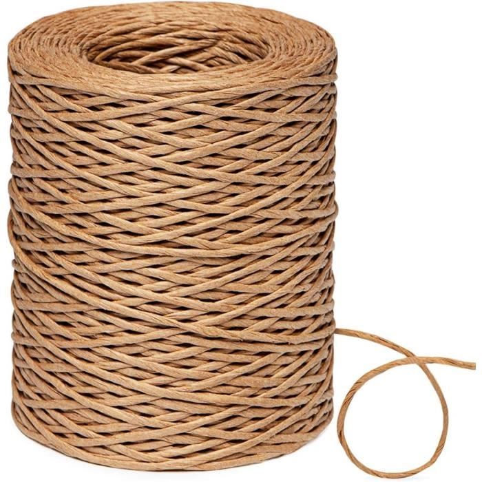 Ilauke Fil de Papier 150m Rotin de Papier de Fer Fil Naturel Paper ...