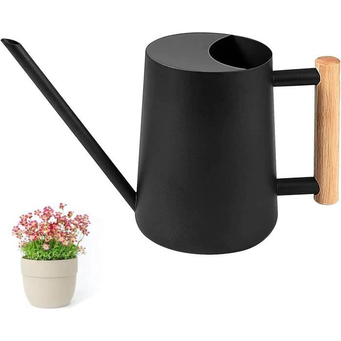 Arrosoir Noir 1 Litre, 1L Petit Arrosoir de Jardin, Arrosoir en Acier ...