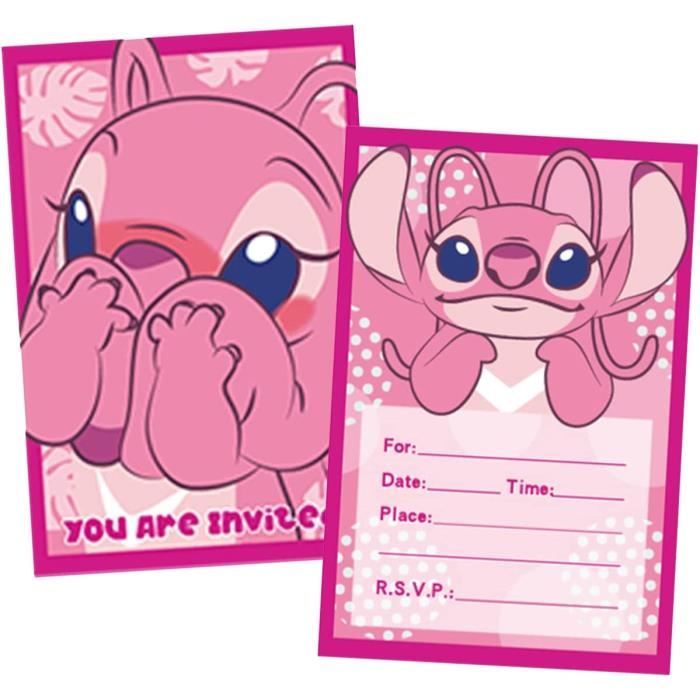 Stitch Carte Dinvitation - simyron 12 pcs Angel D'invitation Amusantes ...