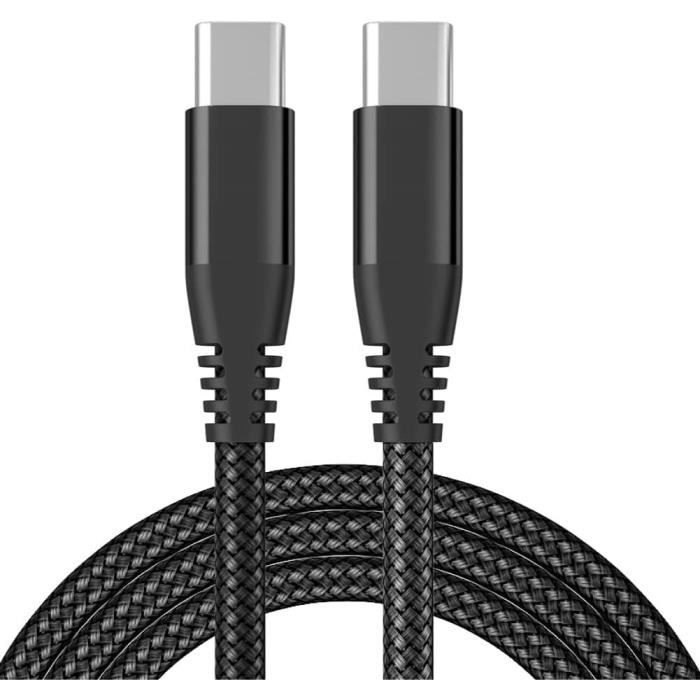 Câble Chargeur Usb C Vers Usb C 2M, 60W Usb 2.0C Câble De Charge Rapide ...