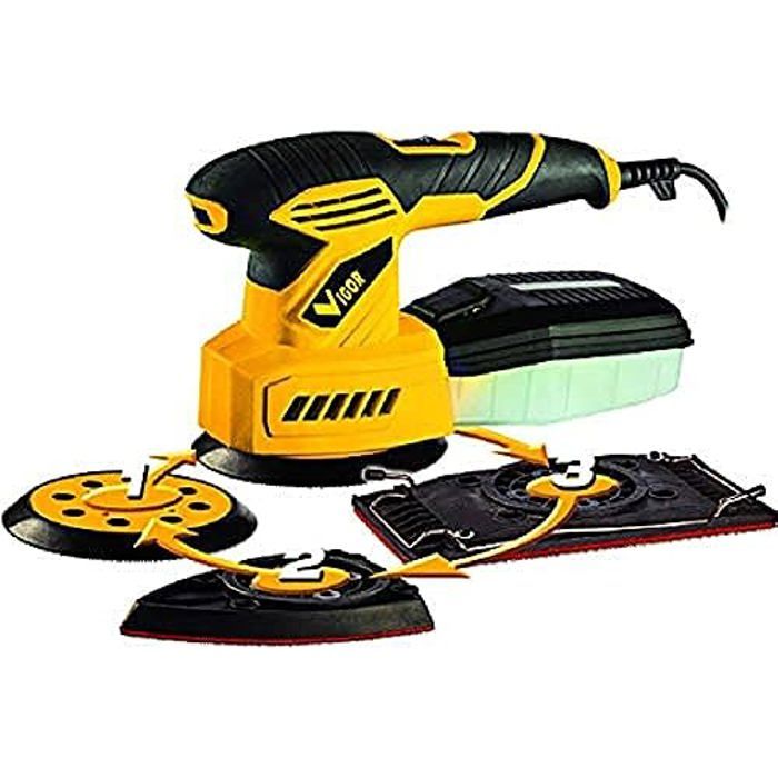 Ponceuse multifonction 3 en 1 VLM3X1 - VIGOR - Puissance 220W - Facile ...