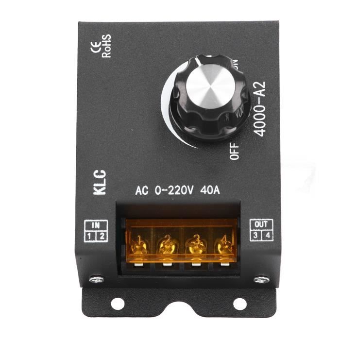 Vvikizy contrôleur de tension Régulateur de tension, interrupteur de commande, réglage en ...