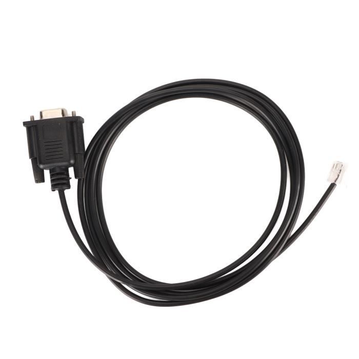 RHO-cble adaptateur série DB9 vers RJ11 Cble RS232 DB9Pin Femelle vers ...