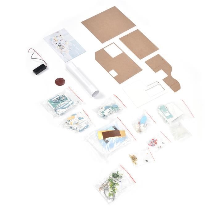 Zerone DIY Dollhouse Kit, Light Weight Doll House Kit for Birthday Gift ...