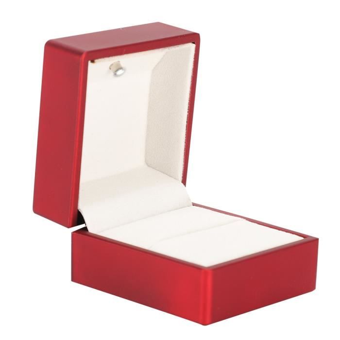 Zerodis Boîte à anneau lumineux LED Boîte de Bague avec Lumière LED ...