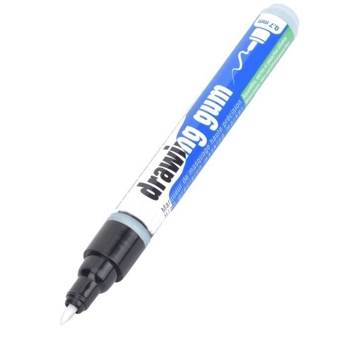ZIU Gomme à dessin Dessin Gum Masking Fluid Marker Pen aquarelle White ...