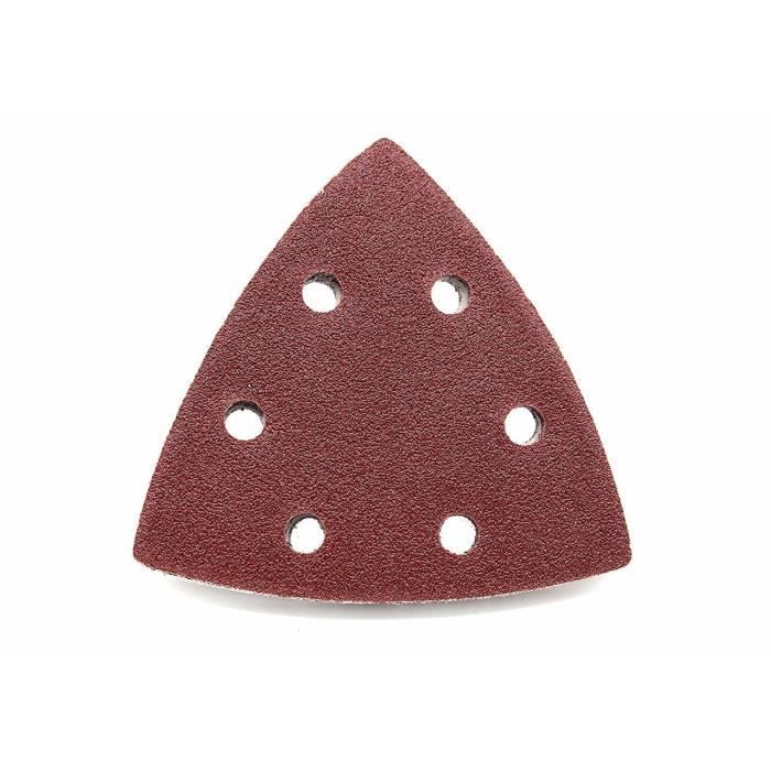 Triangles de Ponçage ,100 pièces ,6 trous ,93 x 93 x 93 mm , grain 80 ...