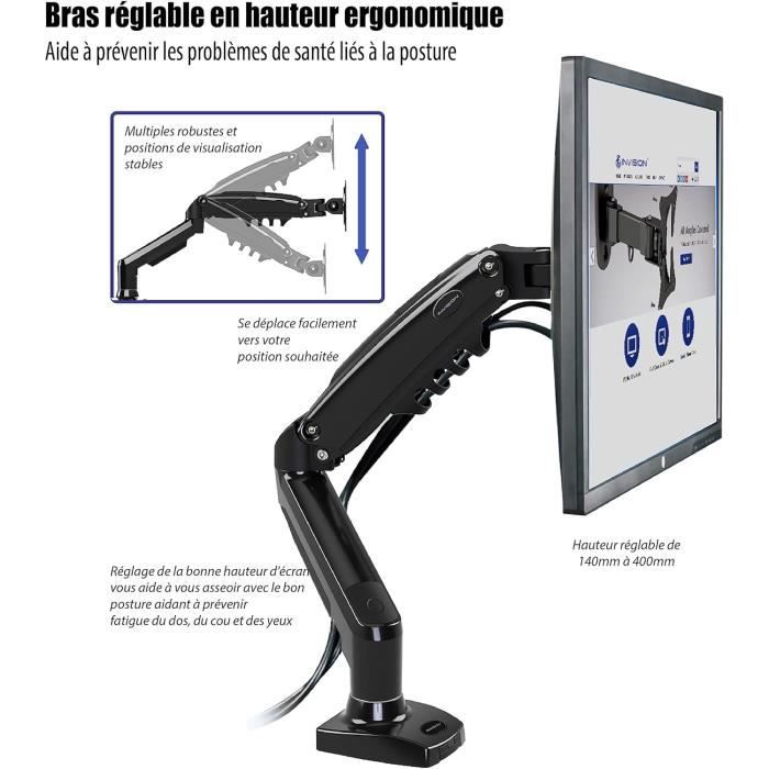 Support Écran - Invision - MX150 - Bras Articulé Ergonomique - Réglable ...