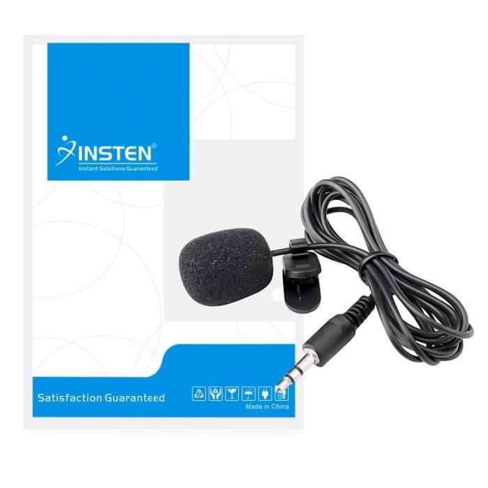INSTEN® Mini Microphone Micro Universel Jack 3,5mm avec Clip Chemise ...