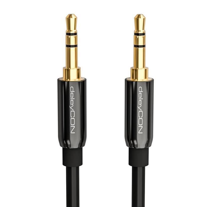 10M Jack Cable 3,5Mm Aux Cable Stéréo Cable Audio Jack Plug Droit Pour ...