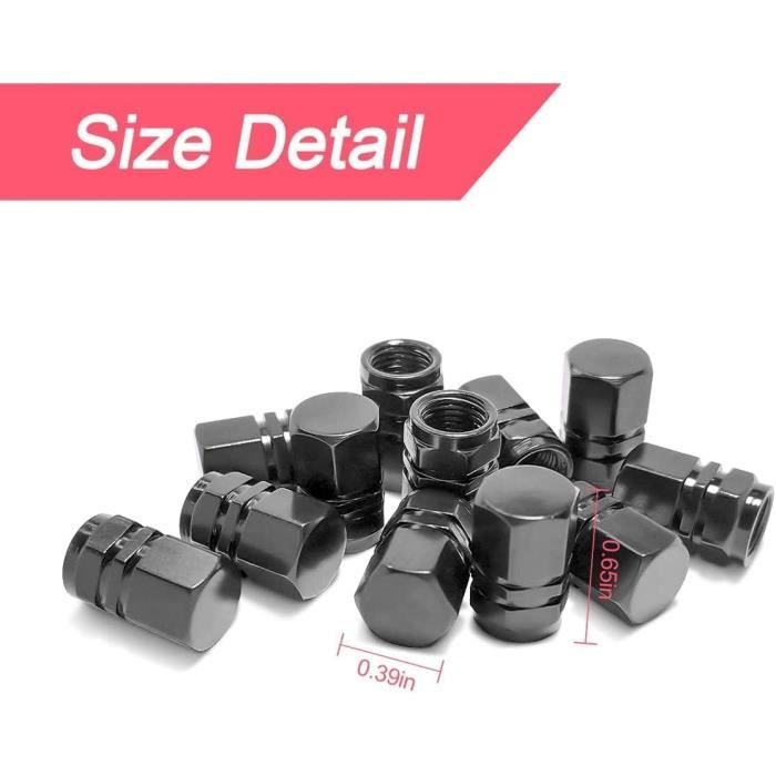 Bouchon Valve Pneu Voiture, 12 Pièces De Cache-Poussière De Roue De ...