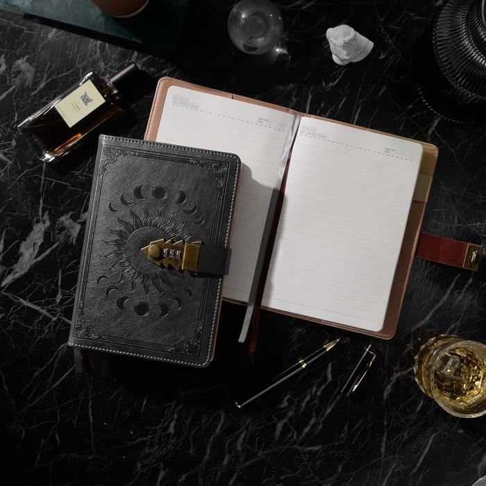 Journal intime avec serrure pour femmes hommes, journal secret pour ...