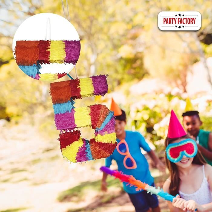 Party Factory Pinata numéros 0-9 Enfants Anniire Beat Pinata 50 x 35 x 8cm décoration décoration ...