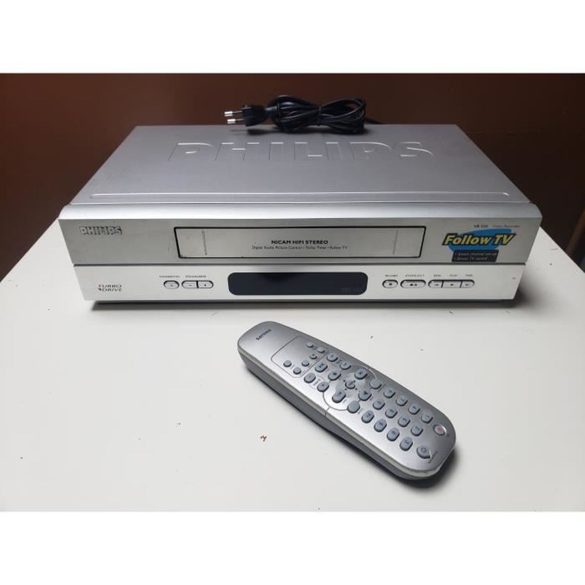 MAGNETOSCOPE PHILIPS VR 550 LECTEUR ENREGISTREUR K7 CASSETTE VIDEO VHS ...