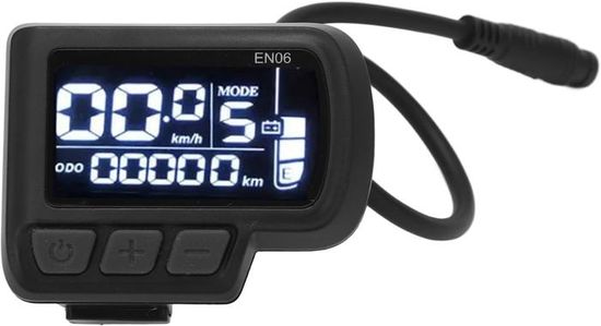 Compteur de Vitesse pour Vélo électrique EN06 avec Connecteur Lumineux ...